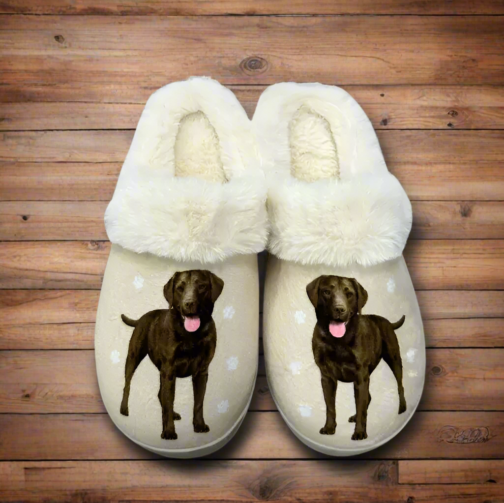 Buy Labrador Chocolate Snuggs Slippers by E&S Pets – Pat's Monograms