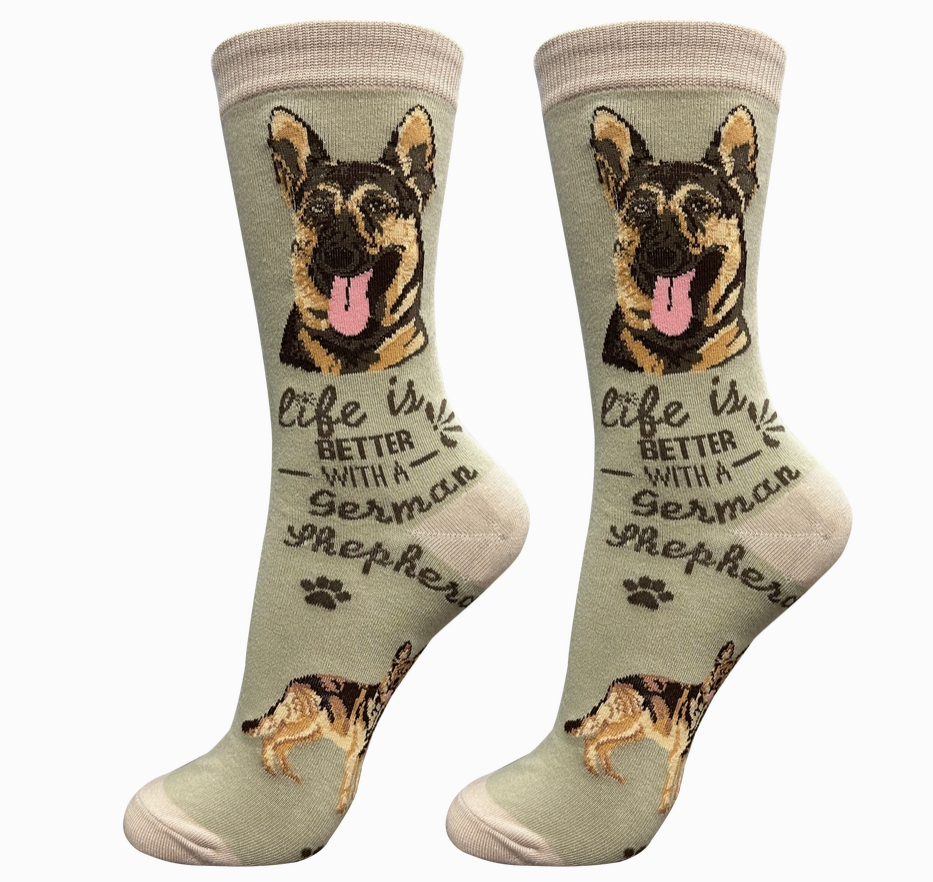 Buy German Shepherd - Life is Better Socks by Sock Daddy – Pat's Monograms