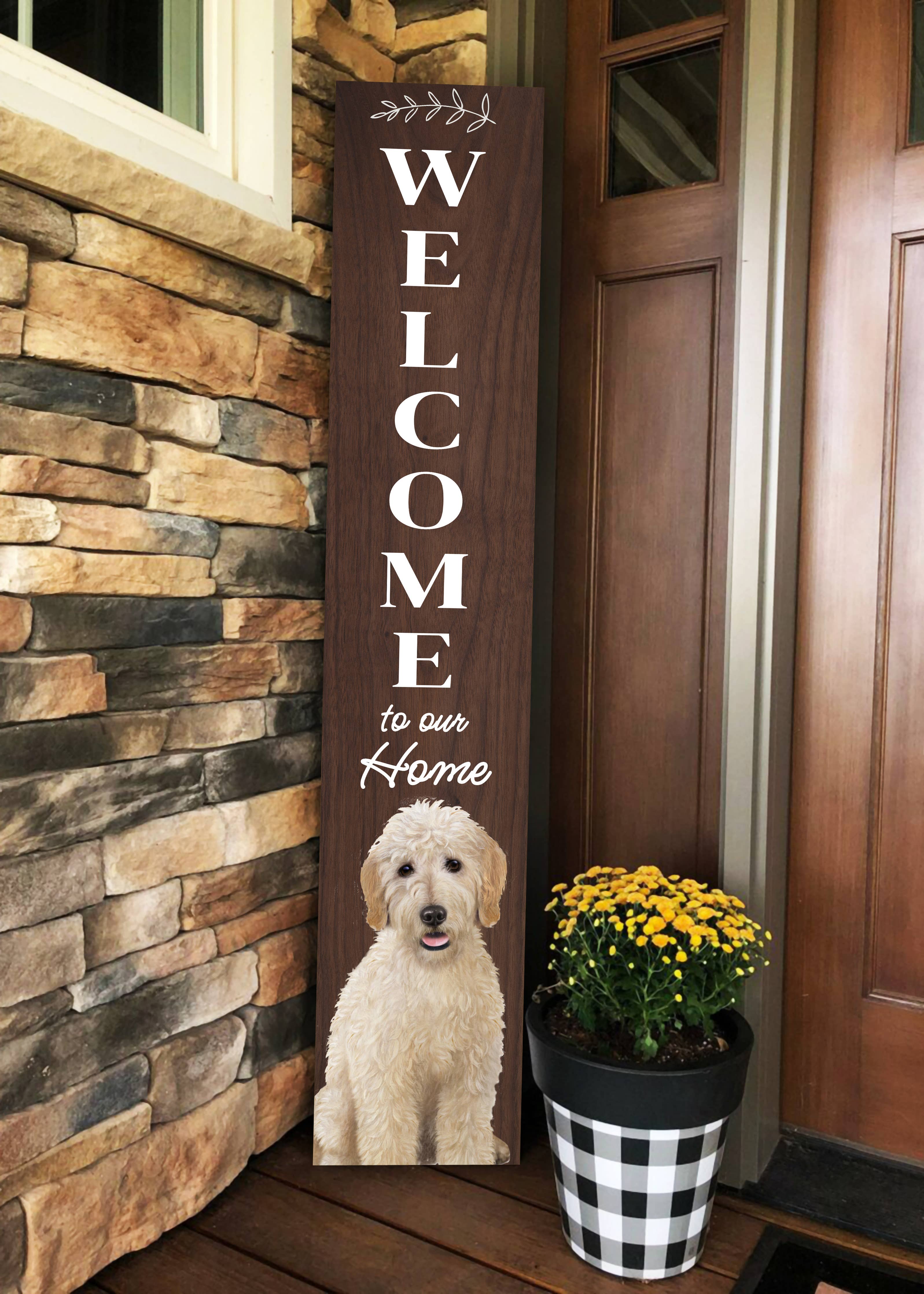 Buy Goldendoodle Welcome sign by E&S Pets – Pat's Monograms