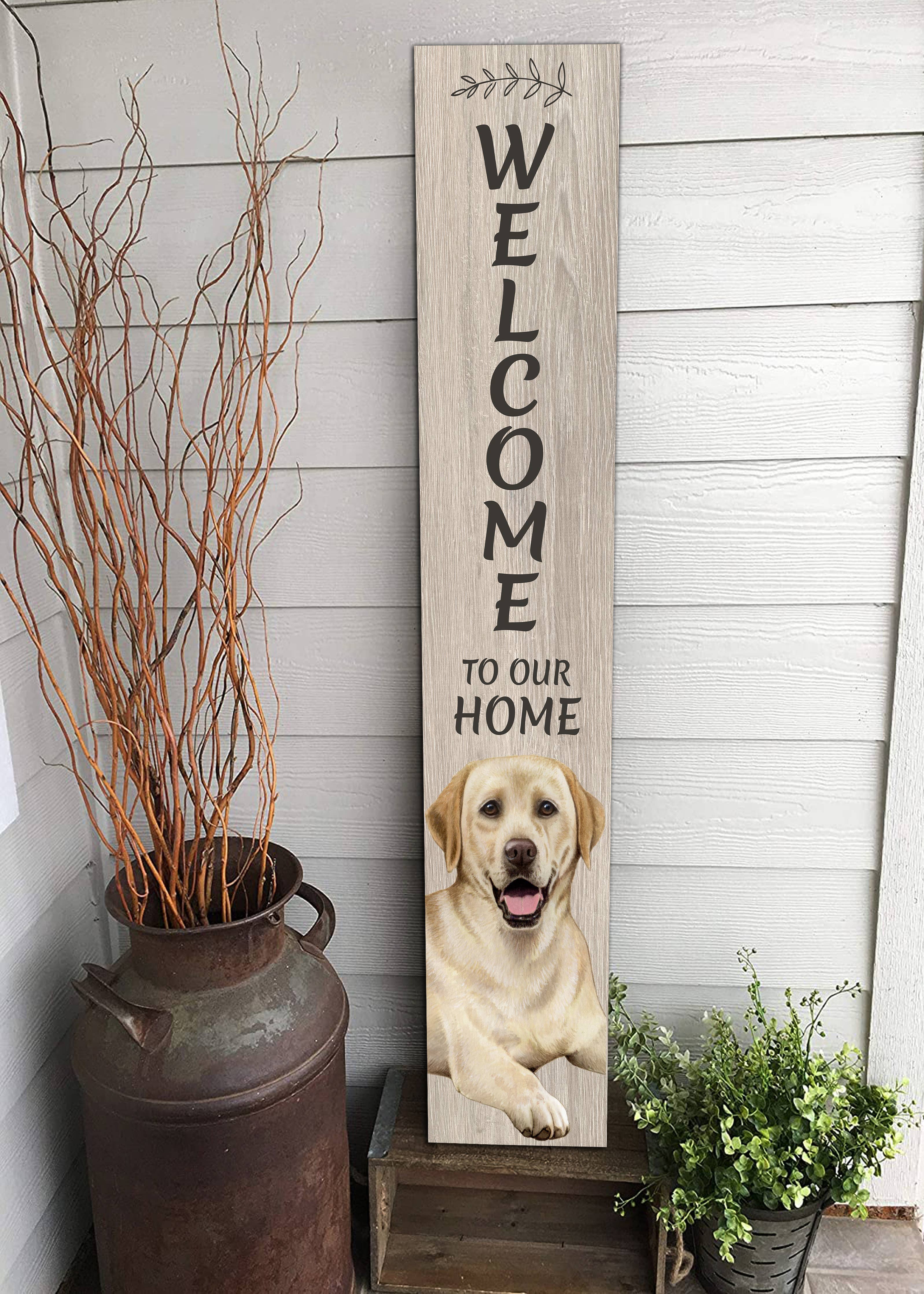 Buy Lab, yellow Welcome sign by E&S Pets – Pat's Monograms