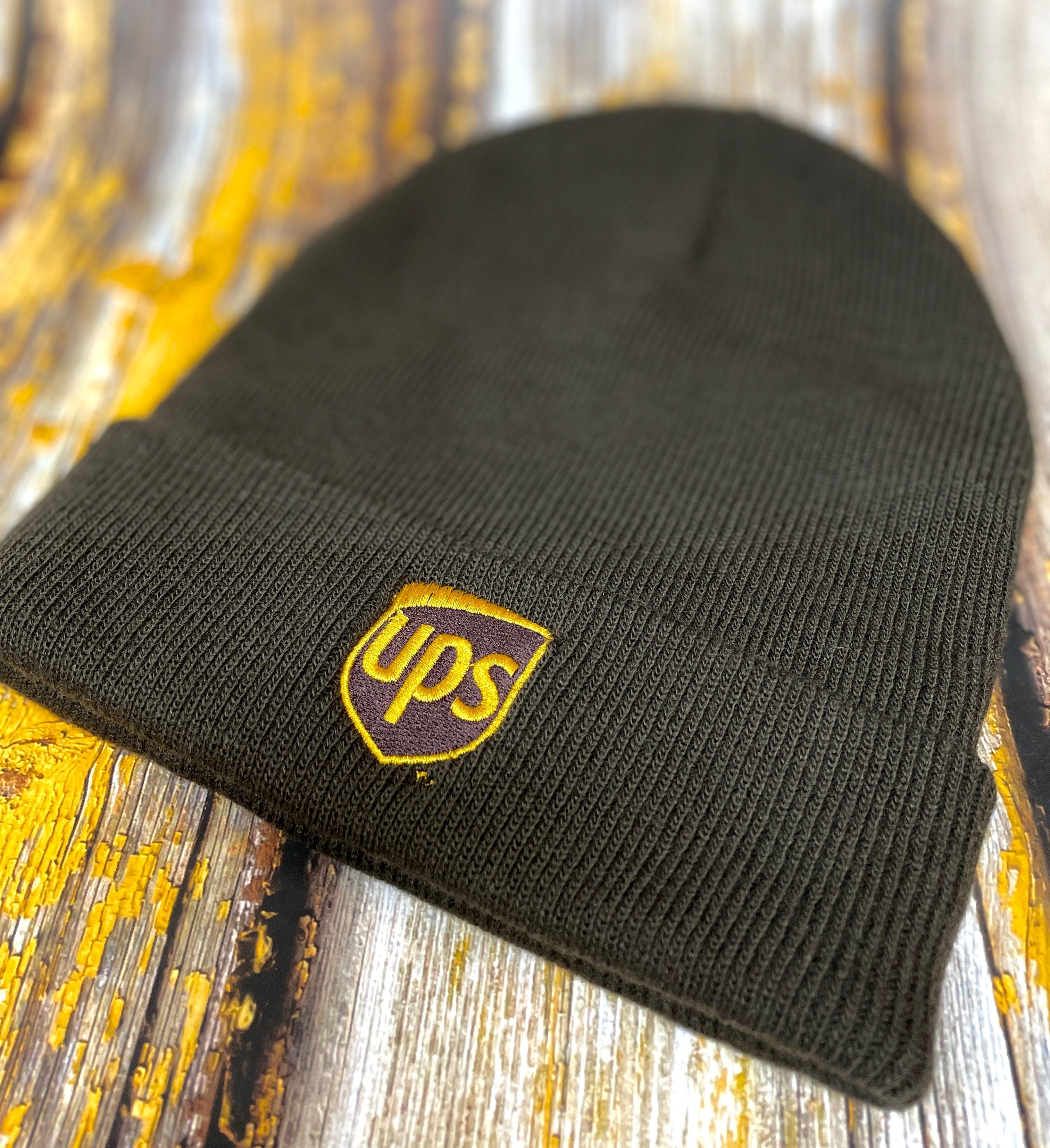 Buy UPS - Beanie with Cuff by Pat's Monograms