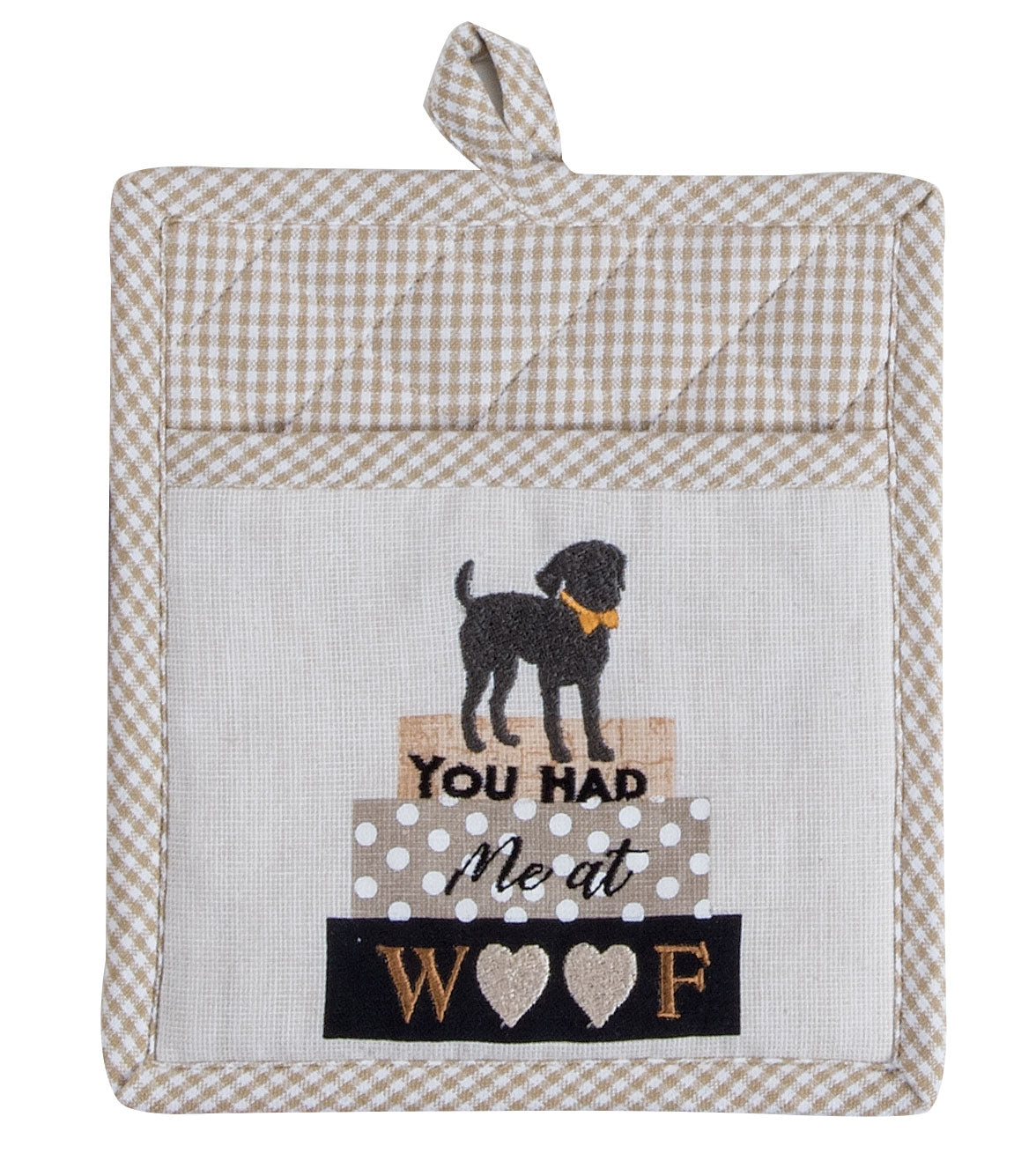 Buy You Had Me At Woof Embroidered Pocket Mitt by Kay Dee Designs – Pat ...