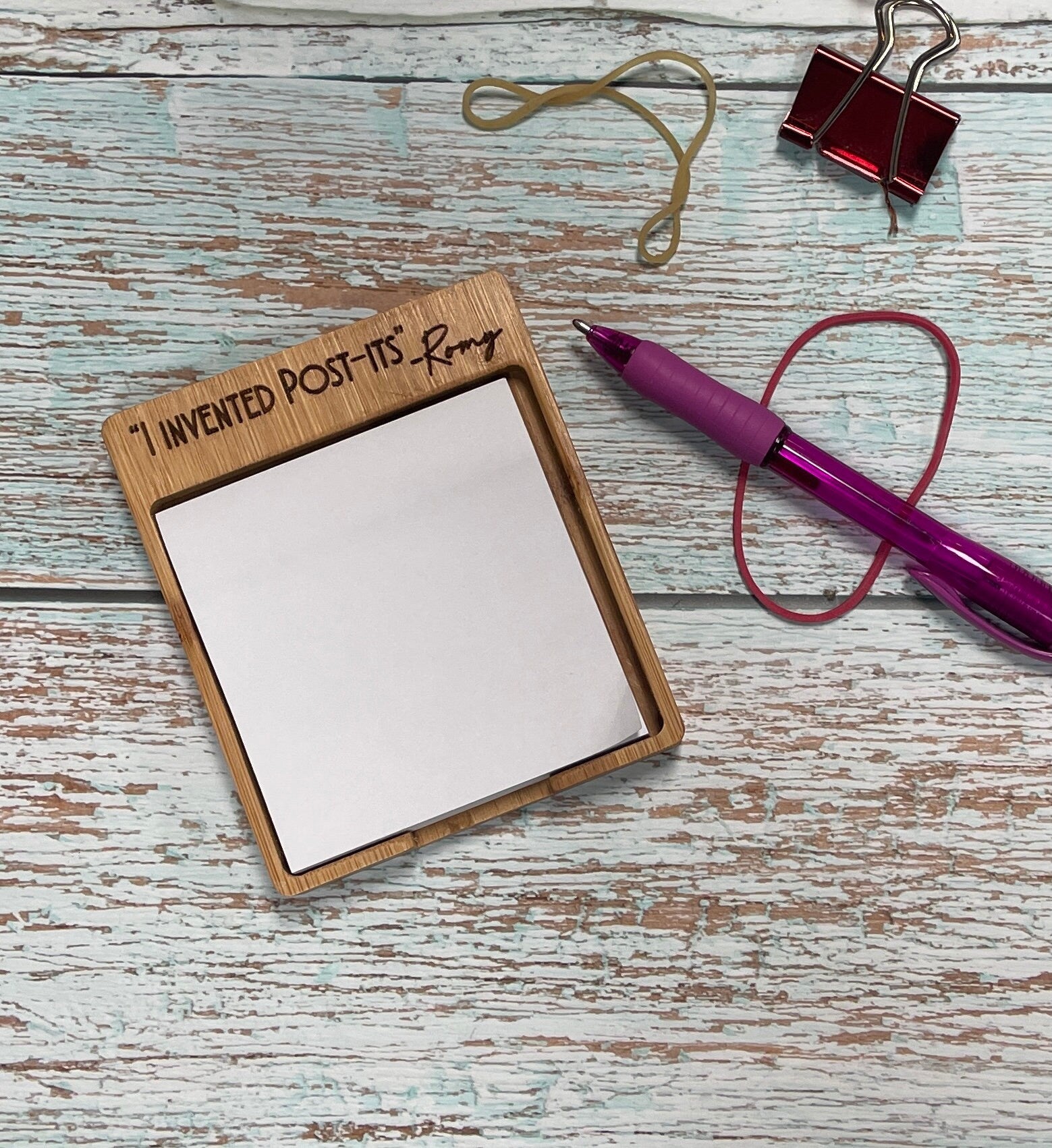 Buy Romy "I Invented Post-Its" - Sticky Note Holder, post-it note ...